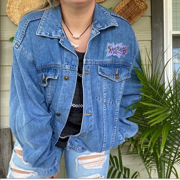 Nickelodeon | Jackets & Coats | Vintage 9s Rugrats Denim Jacket | Poshmark